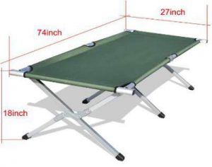 Purenity Folding Military Bed Portable Sport Camping Cot | Best Tent ...